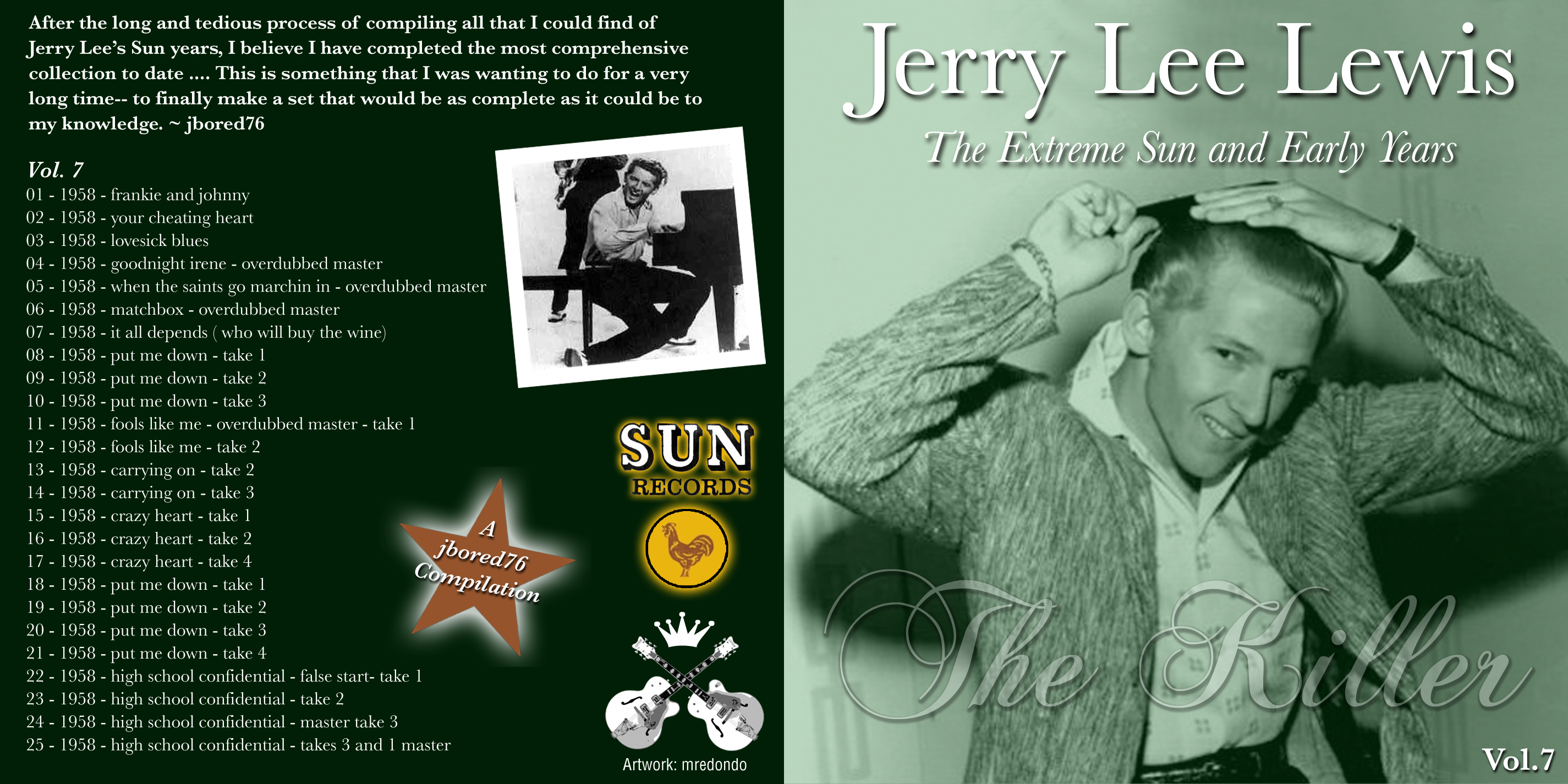 Jerry Lee Lewis Private Collection; The Sun Years : Front + Inlay07 ...